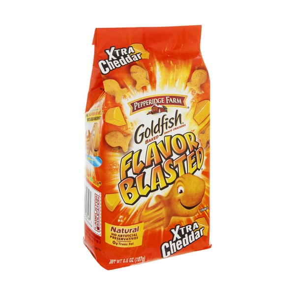 Pepperidge Farm Goldfish Crackers Flavor Blasted Xtra Cheddar Pepperidge Farm Goldfish Crackers Flavor Blasted Xtra Cheddar